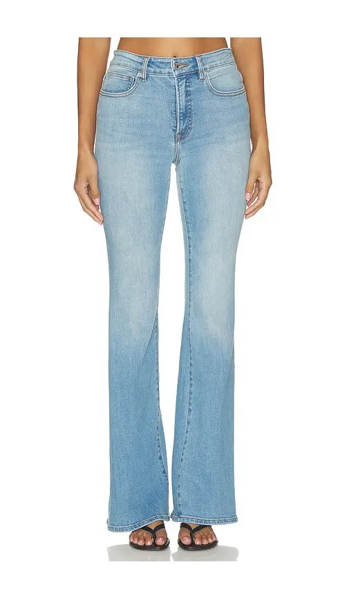 Good American Good Legs Flare Jeans In . Also - Blue