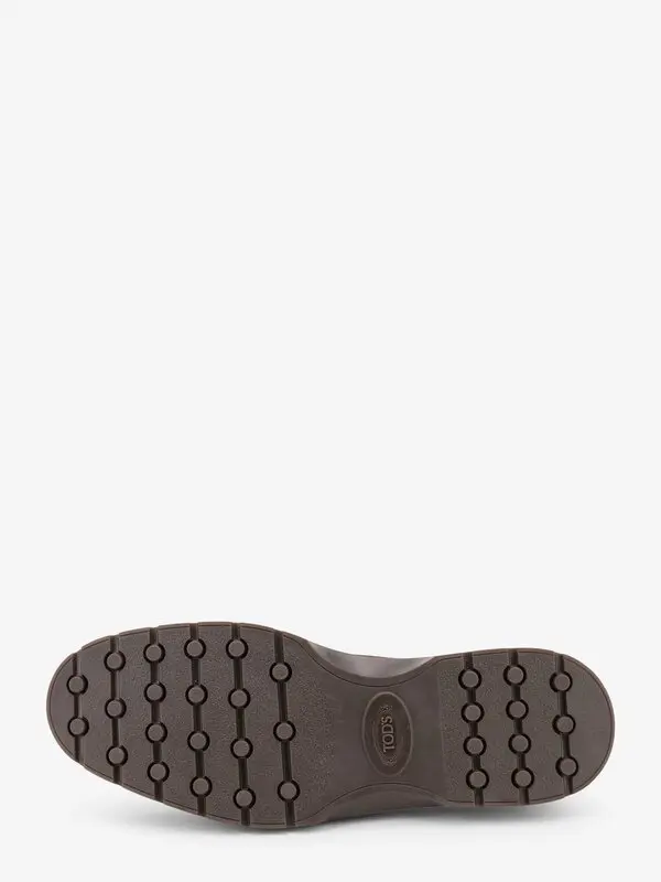 TOD'S Suede Loafers With Metal Logo