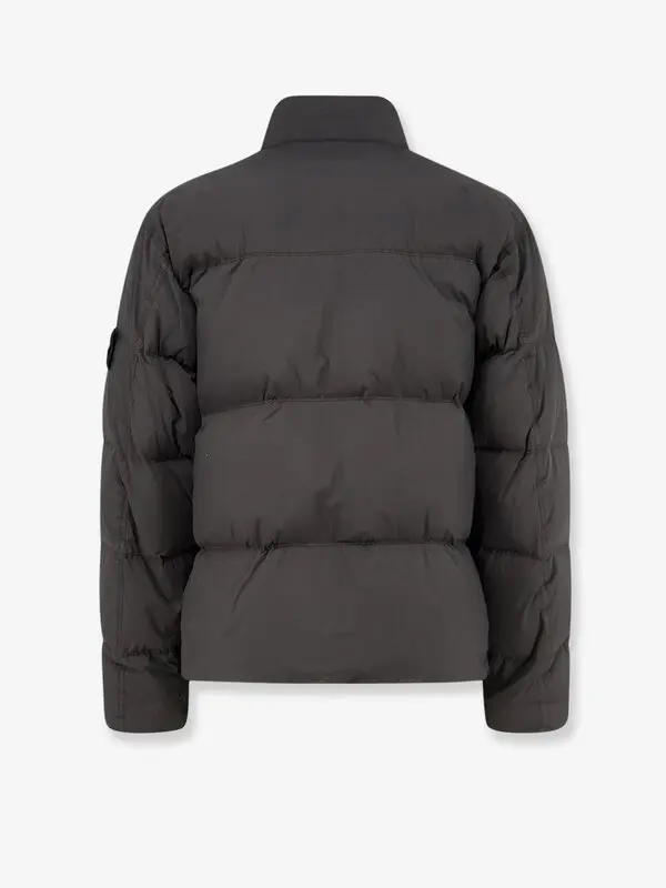 Stone Island Garret Dyed Crinkle Reps Ny Down Jacket - Grey