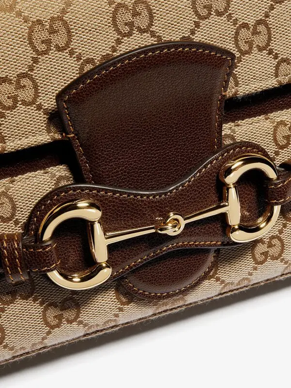 Gucci Ristretto Gg Fabric Shoulder Bag - Beige