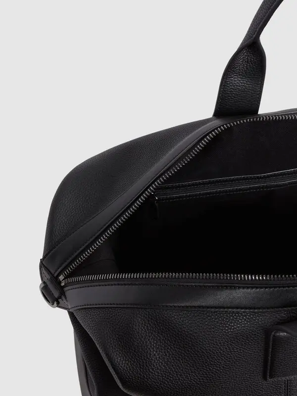 REISS Leather Holdall