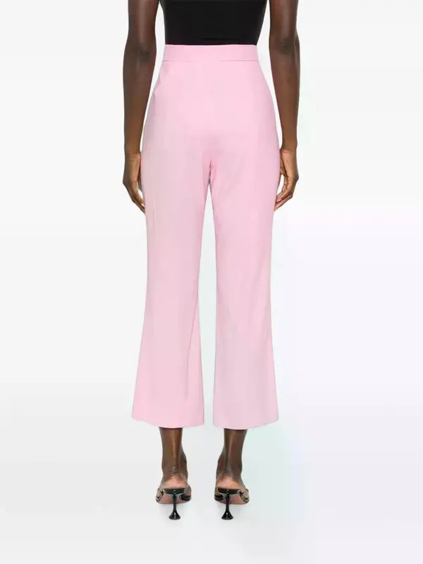 SIMONA CORSELLINI Button-embellished Slit-hem Trousers