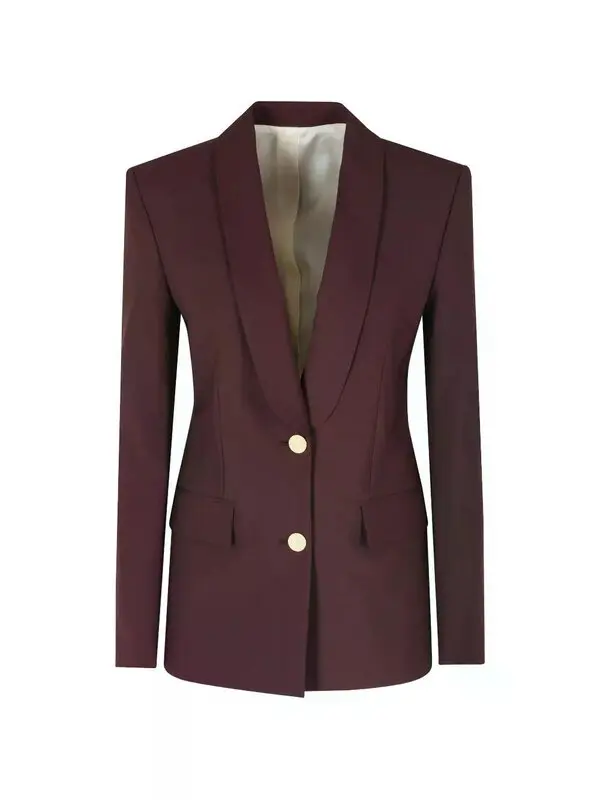 Alberta Ferretti Shawl-lapel Single-breasted Blazer - Red
