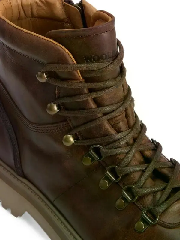 Woolrich Lace-up Leather Hiking Boots