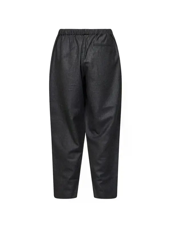 ROSE BURRITO Drawstring-waist Melange-effect Trousers