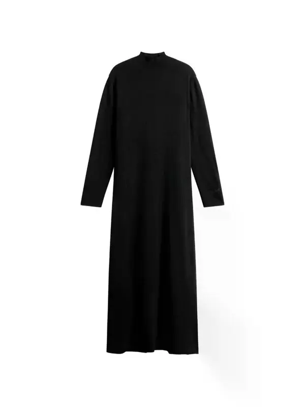 Woolrich Mock-neck Long-sleeve Midi Dress