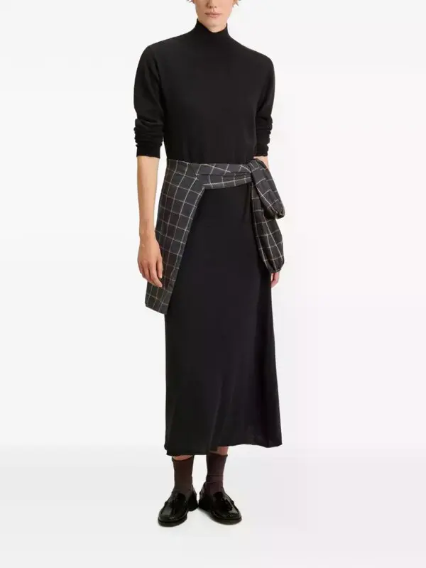 Woolrich Mock-neck Long-sleeve Midi Dress