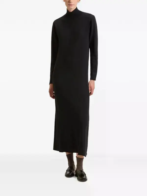 Woolrich Mock-neck Long-sleeve Midi Dress