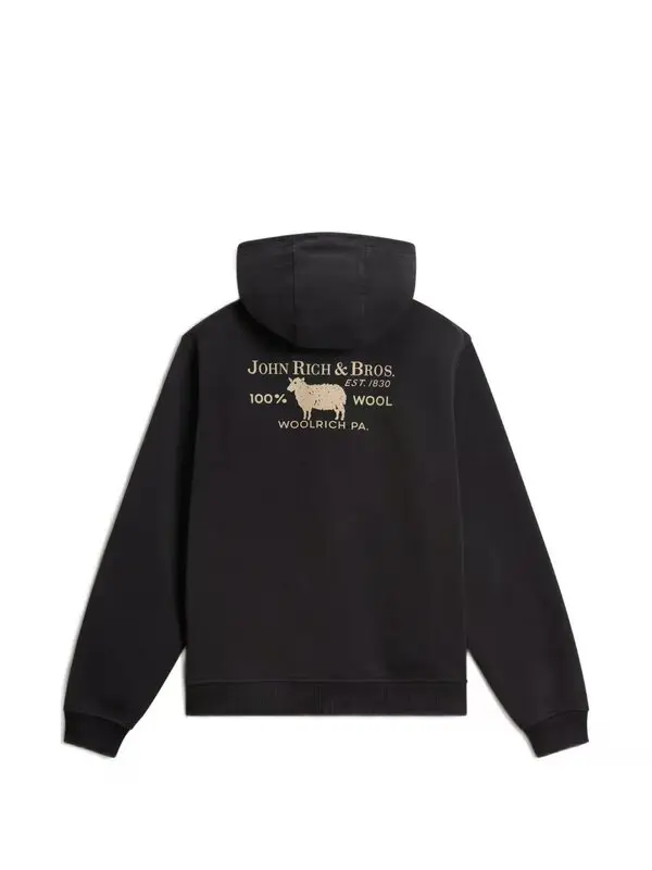 Woolrich Graphic-print Zip-up Hoodie
