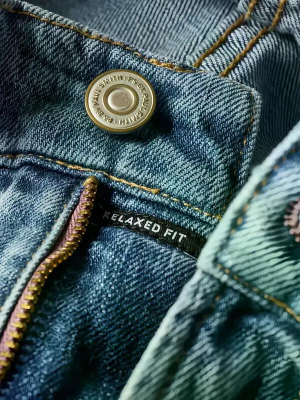 Paul Smith Faded-effect Logo-embroidered Shorts