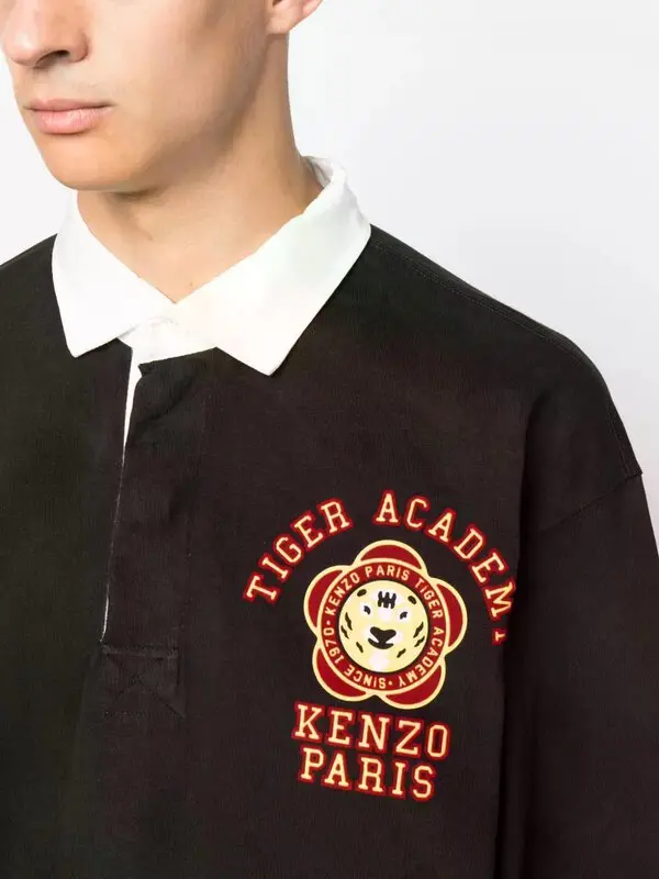Kenzo Tiger Academy Cotton Polo Shirt