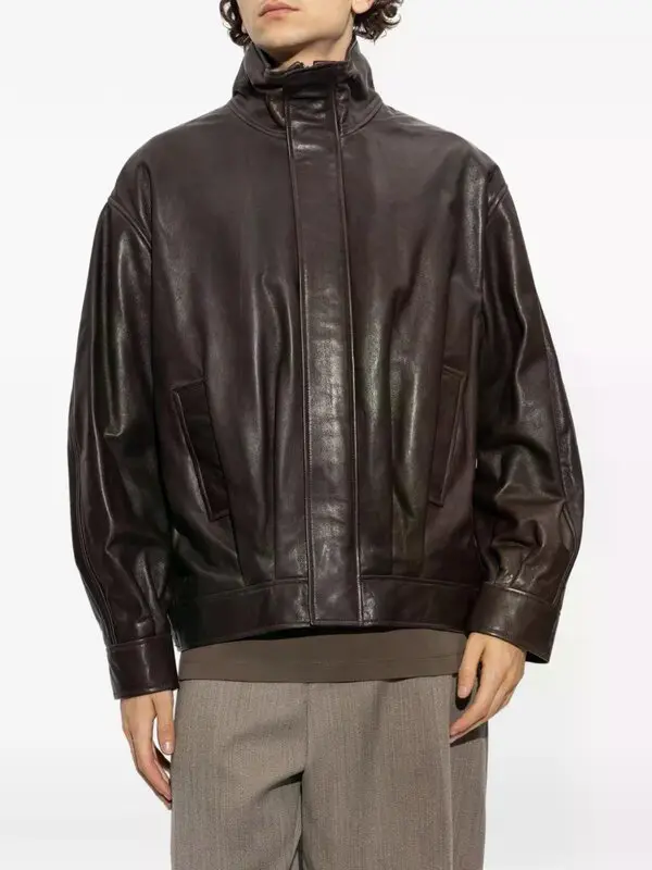 ARMA Paulo High-neck Leather Jacket