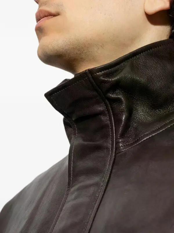 ARMA Paulo High-neck Leather Jacket