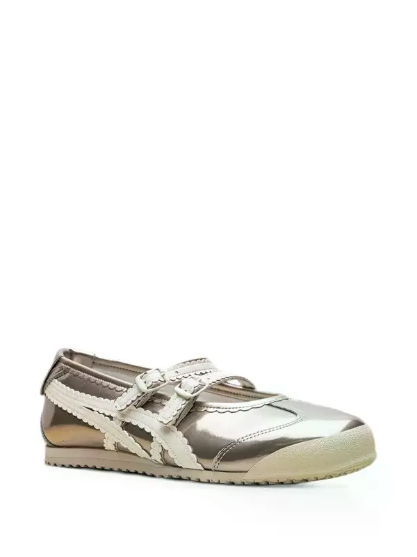 Onitsuka Tiger Mexico 66 Tgrs Scalloped Sneakers - Silver