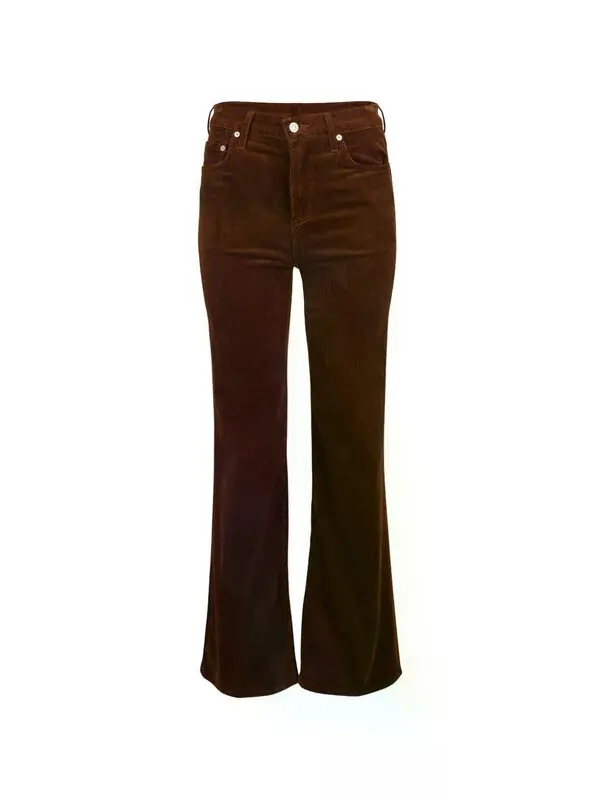 Citizens Of Humanity Kimberly 70s Flared Corduroy Trousers - Brown