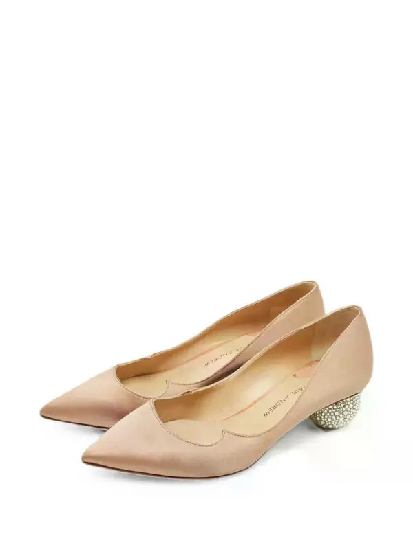 PAUL ANDREW Ankara Crystal-embellished Pumps