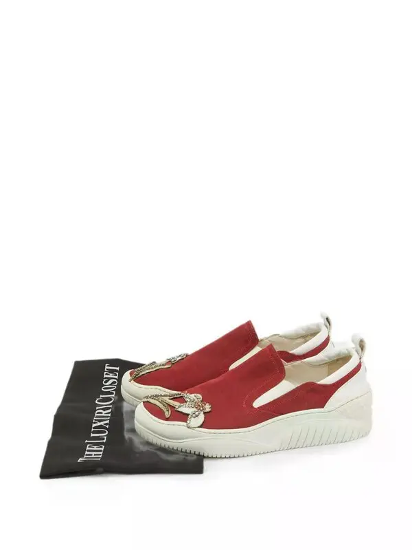 N°21 Embellished Floral-patch Sneakers
