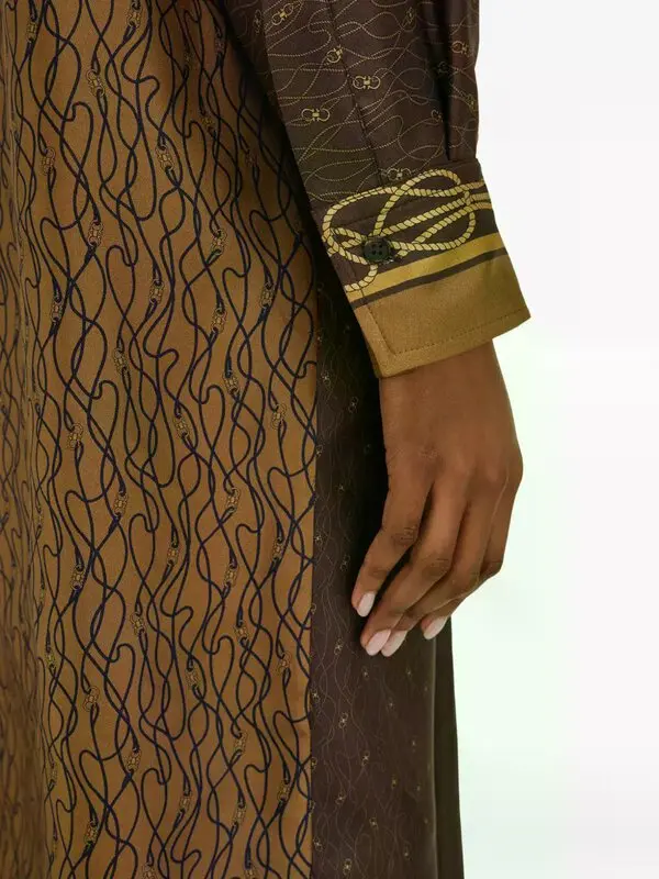 FERRAGAMO Silk Chemisier Dress