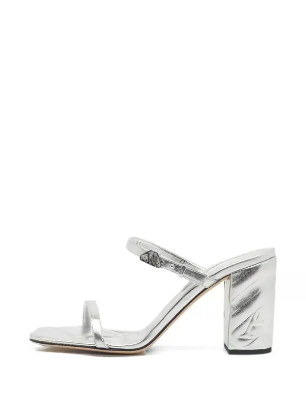 Alexander McQueen Seal Sculptural Sandals - Silver