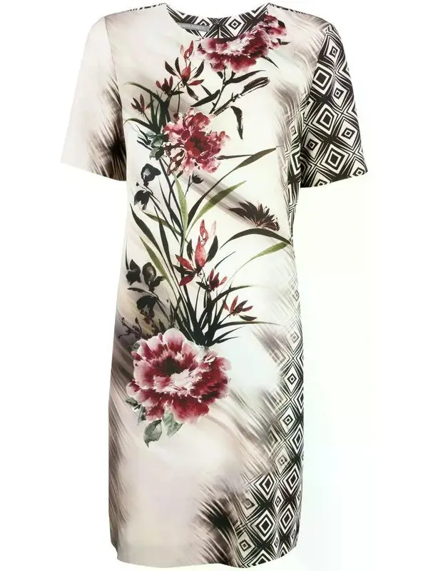 Alberta Ferretti Floral-print Shift Dress