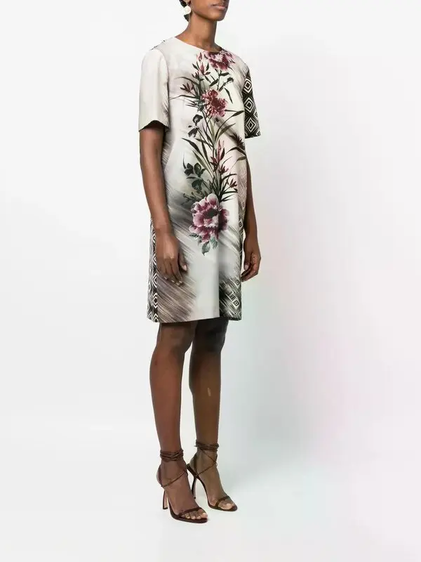 Alberta Ferretti Floral-print Shift Dress