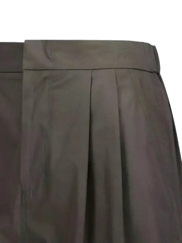 AMOMENTO Two-tuck Wide-leg Shorts