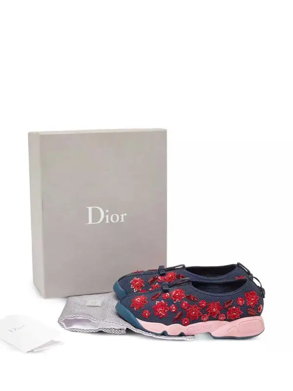 Dior Fusion Embellished Sneakers - Blue