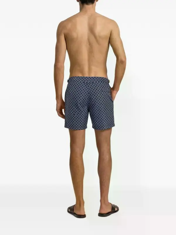 Orlebar Brown Bulldog Tessoro Jacquard Swim Shorts - Blue