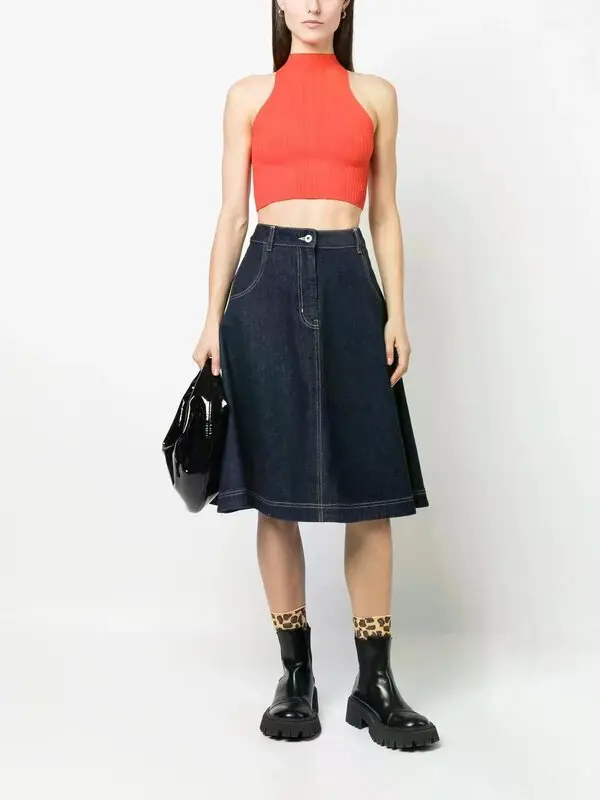 Kenzo Flared Denim Skirt