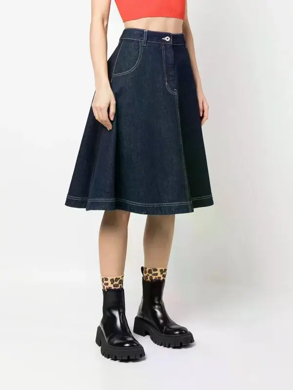 Kenzo Flared Denim Skirt