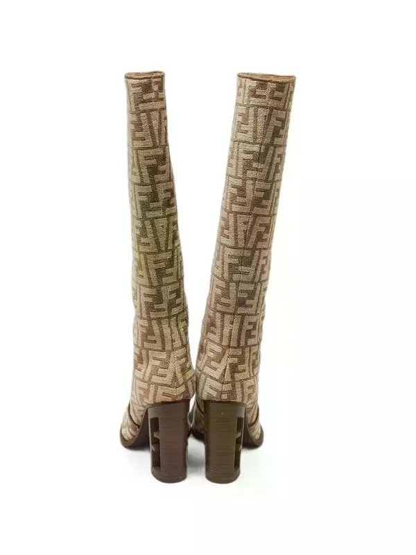 Fendi Zucca Chenille Knee-length Boots
