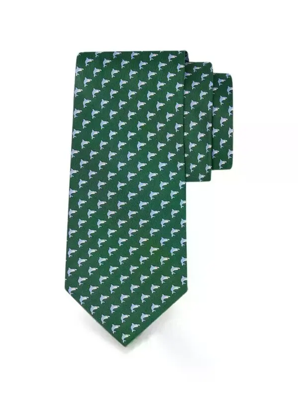 FERRAGAMO Printed Silk Neck Tie