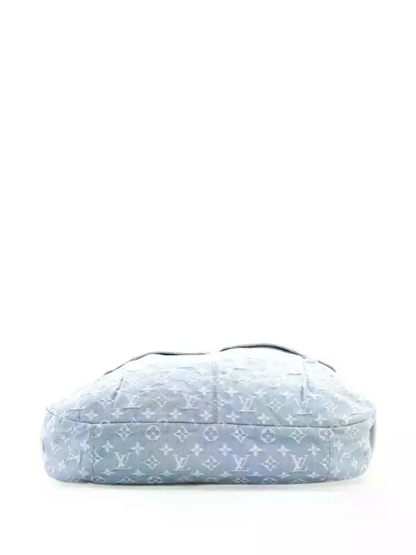 LOUIS VUITTON Daily Handbag Denim Gm Hobo Bag