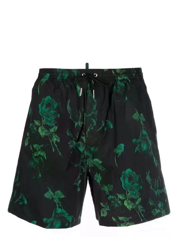 Dsquared2 Rose-print Swim Shorts