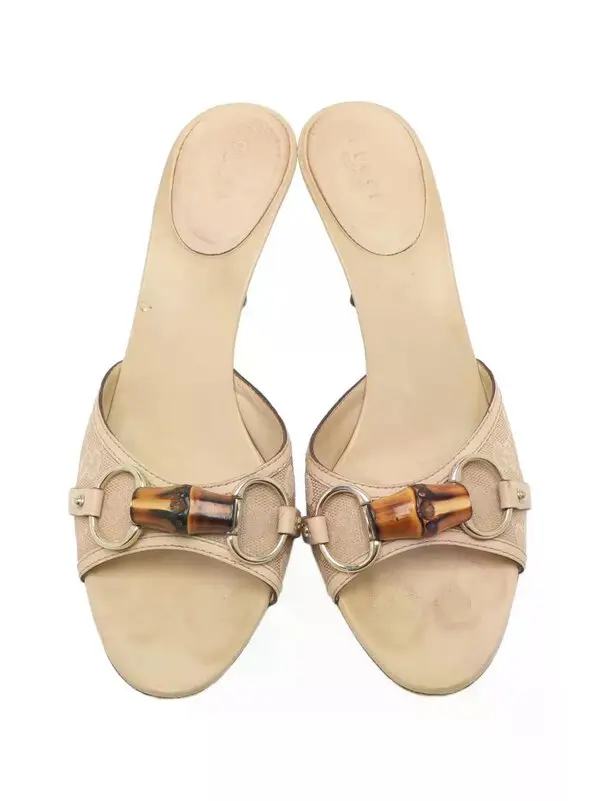 Gucci Horsebit High Heel Slide Sandals