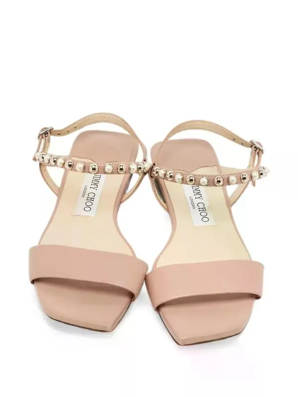 JIMMY CHOO Aadra Ankle-strap Flat Sandals