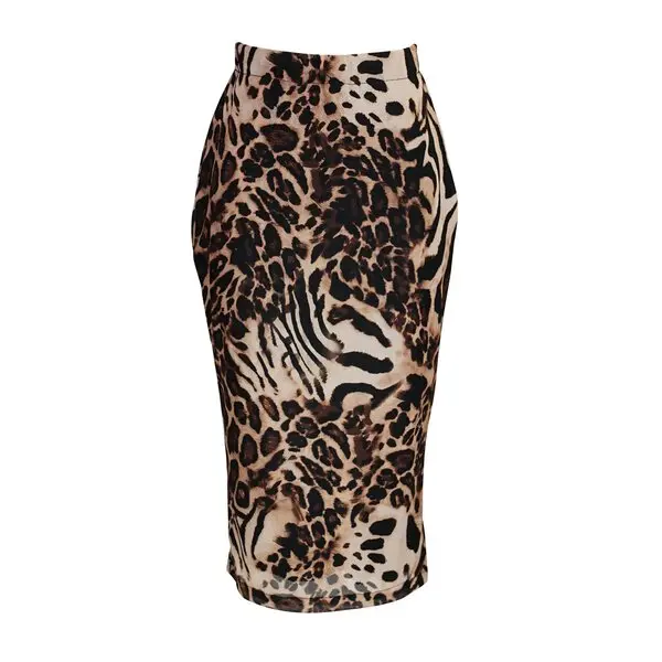 JENNAFER GRACE Lucy Pencil Skirt In Jaguar - Black