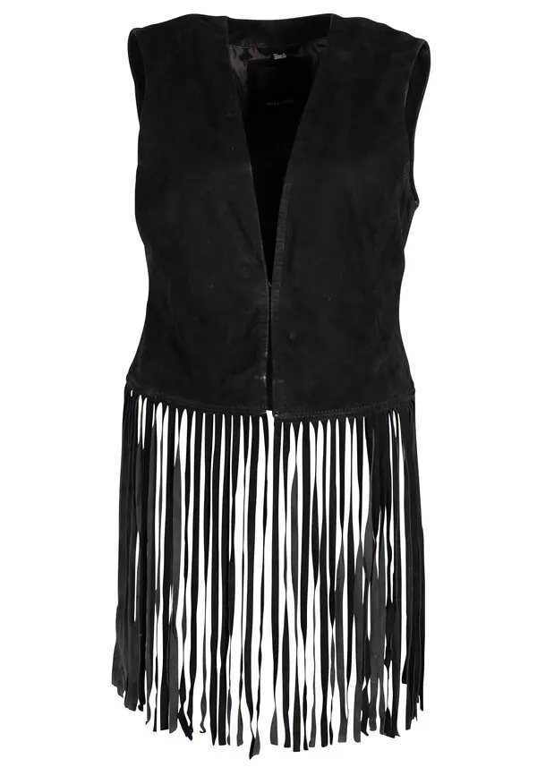 Mauritius Fringed Nubuck Leather Vest