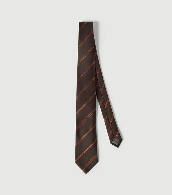 Brunello Cucinelli Silk Striped Tie