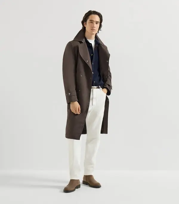 Brunello Cucinelli Cashmere And Suede Cardigan