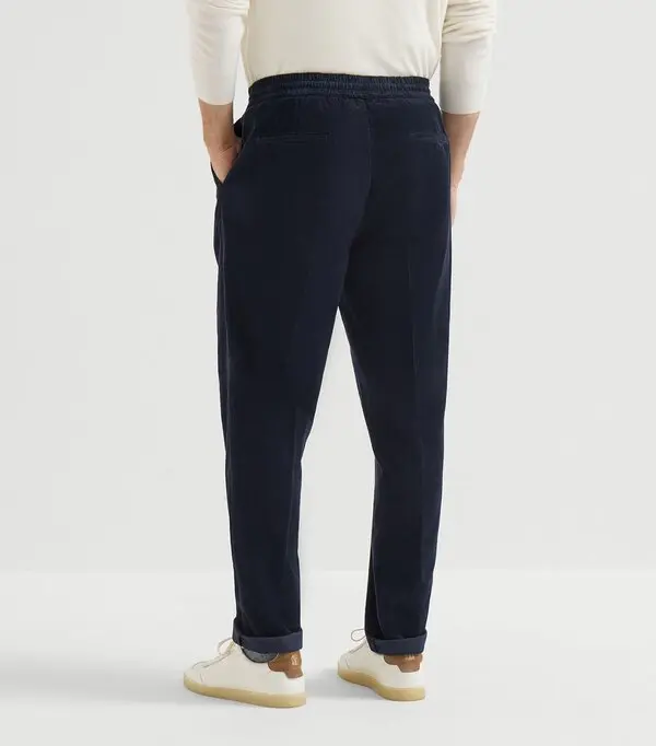 Brunello Cucinelli Cotton Drawstring Trousers