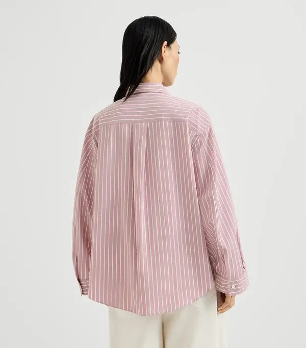 Brunello Cucinelli Cotton Poplin Stripe Shirt