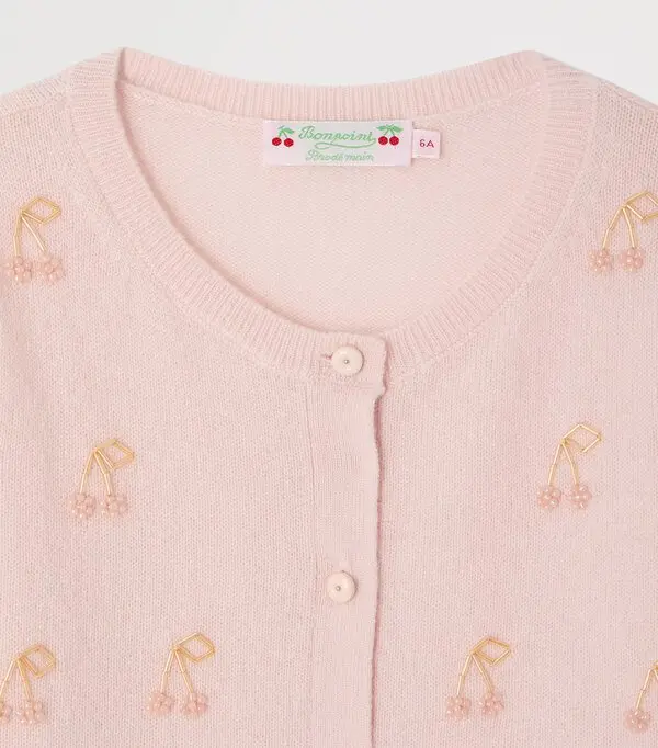 Bonpoint Cashmere Embellished Cardigan