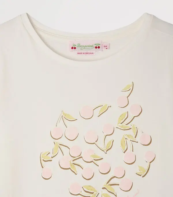 Bonpoint Cotton Cherry Print T-shirt