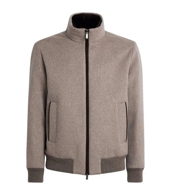 Paul & Shark Cashmere Padded Bomber Jacket