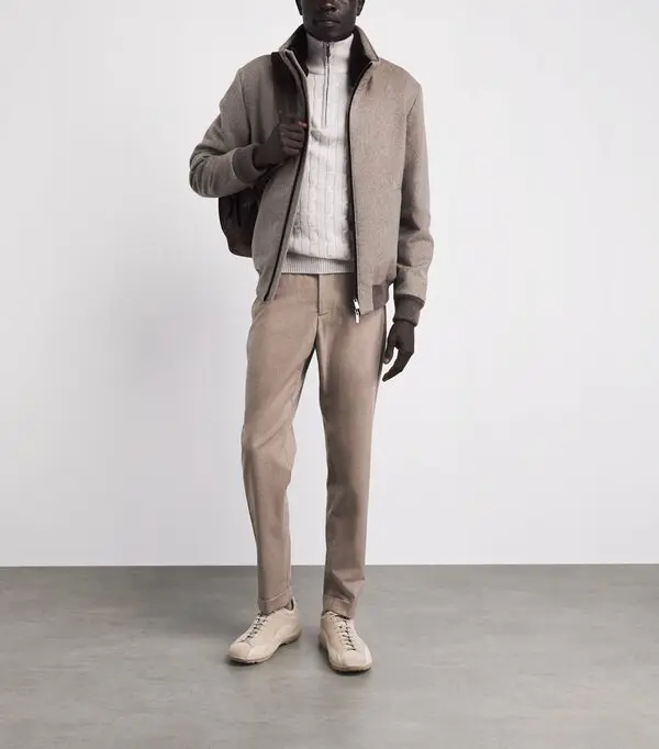Paul & Shark Cashmere Padded Bomber Jacket