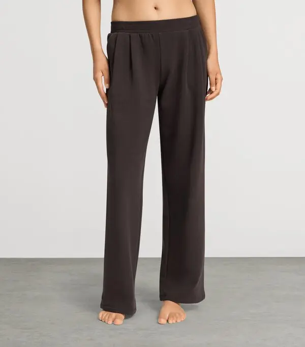 Hanro Cotton Natural Living Wide Leg Trousers