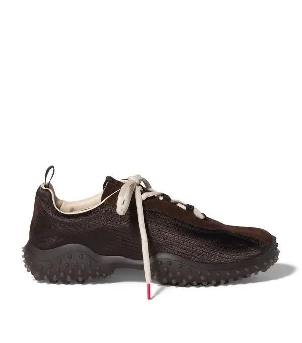 Miu Miu Technical Fabric & Suede Bubble Sneakers