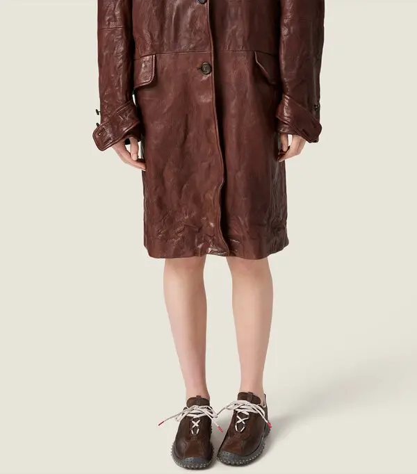 Miu Miu Technical Fabric & Suede Bubble Sneakers