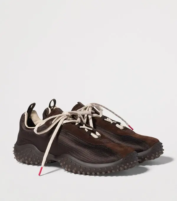 Miu Miu Technical Fabric & Suede Bubble Sneakers